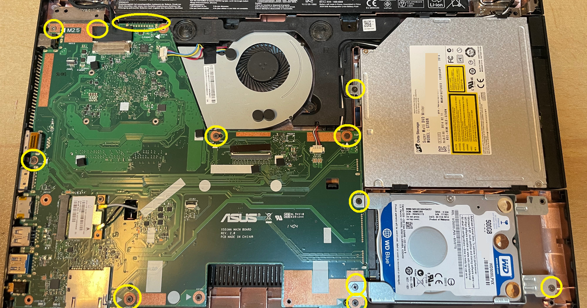 ASUS「X551M」を分解してみよう、メモリ換装がちょっと手間かな～？ | ALIS