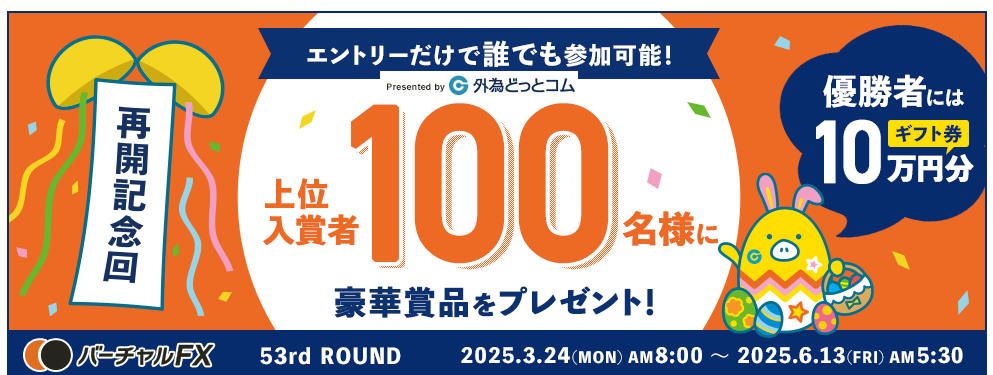 53rd ROUND バーチャルFX デモトレードコンテスト | ALIS