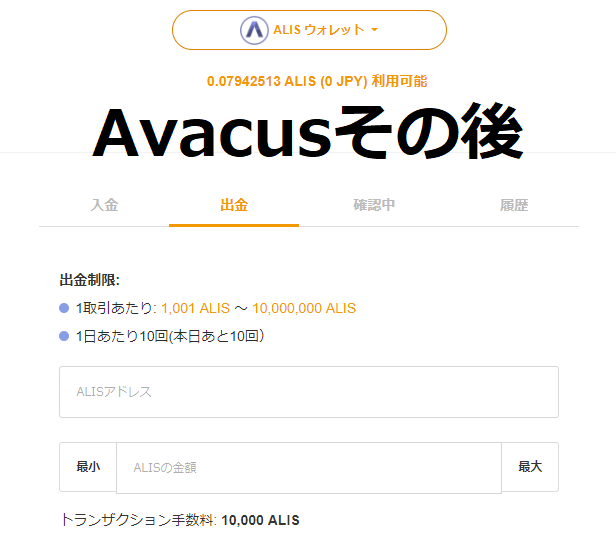 Avacusその後 | ALIS