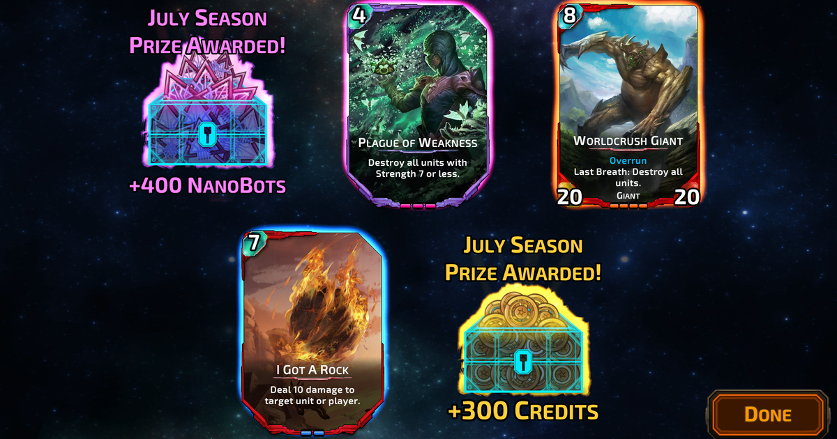 【6月,7月分】Leaderboard＆SeasonPrize【NovaBlitz】 | ALIS
