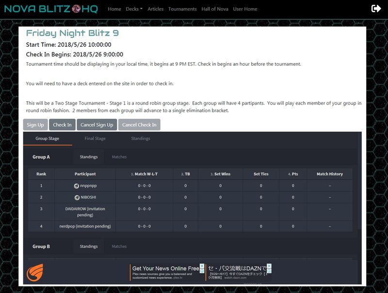 NovaBlitz大会当日にやることと当日ドタ参するには？ | ALIS